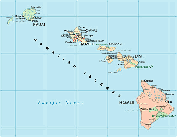 Hawaii Map - Vacation Idea